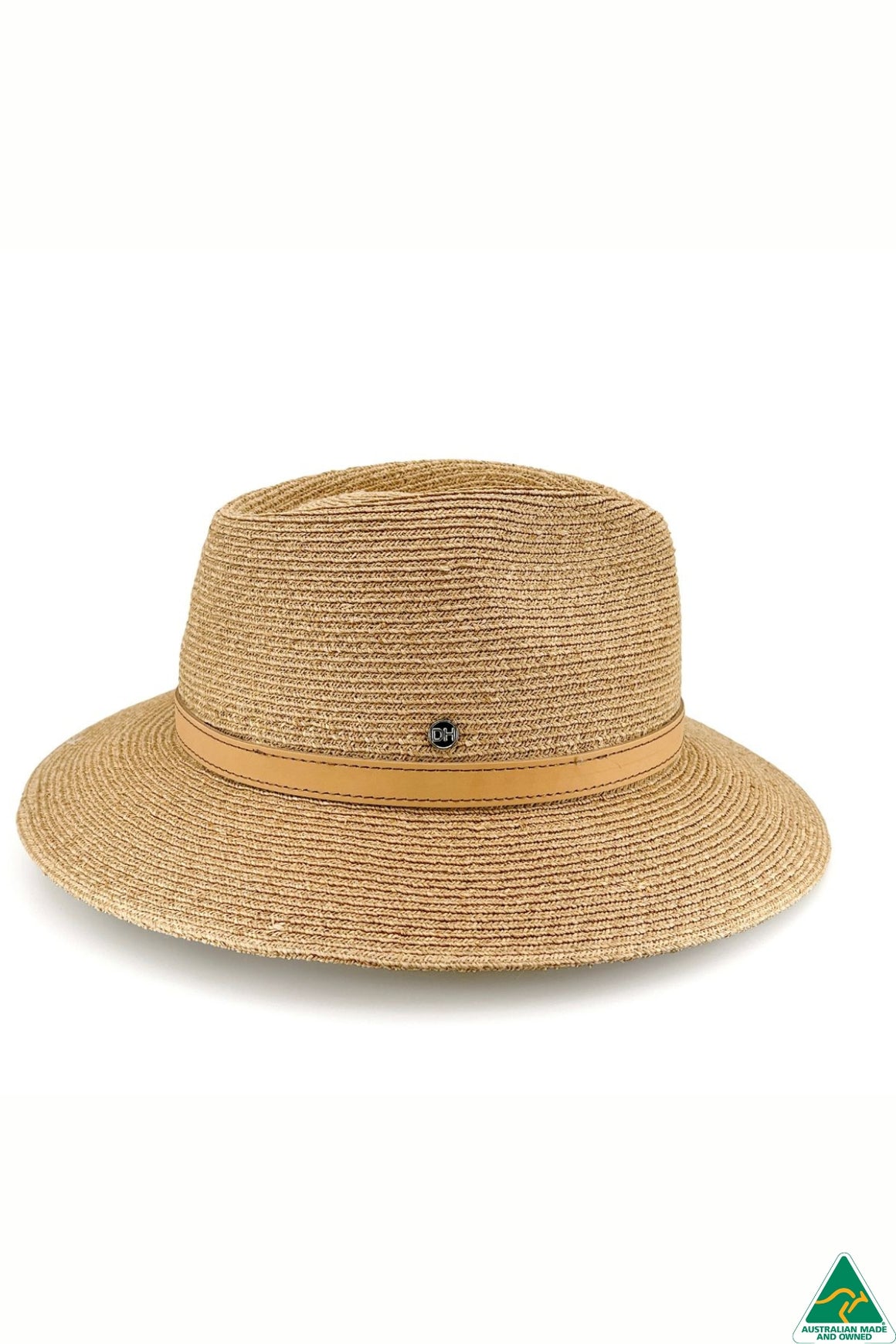 Tully Raffia Wide Brim Sun Hat Caramel | Canopy Bay
