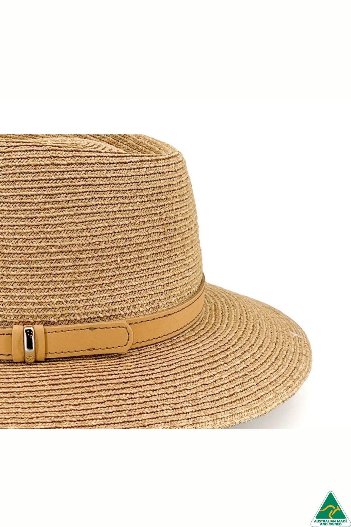 Tully Raffia Wide Brim Sun Hat Caramel | Canopy Bay